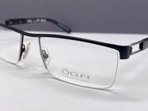 Eyeglasses Frames Men Black Square Half Rim Large L 70850 NP: 306€ | eBay