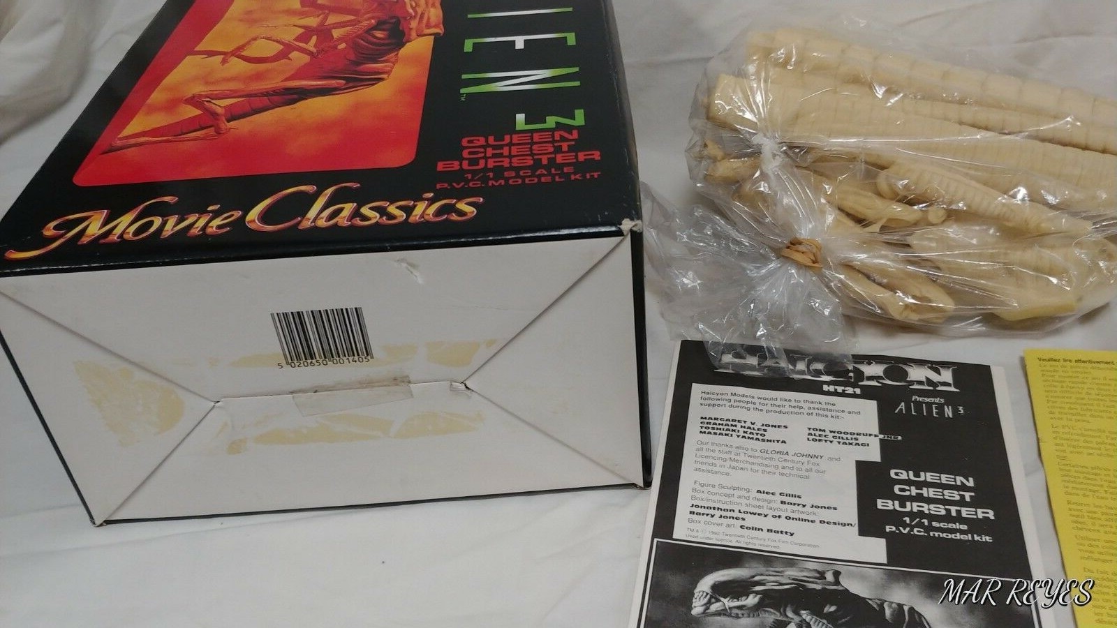 "ALIEN 3 QUEEN CHESTBURSTER" 1/1 scale soft P.V.C model kit by HALCYON ...