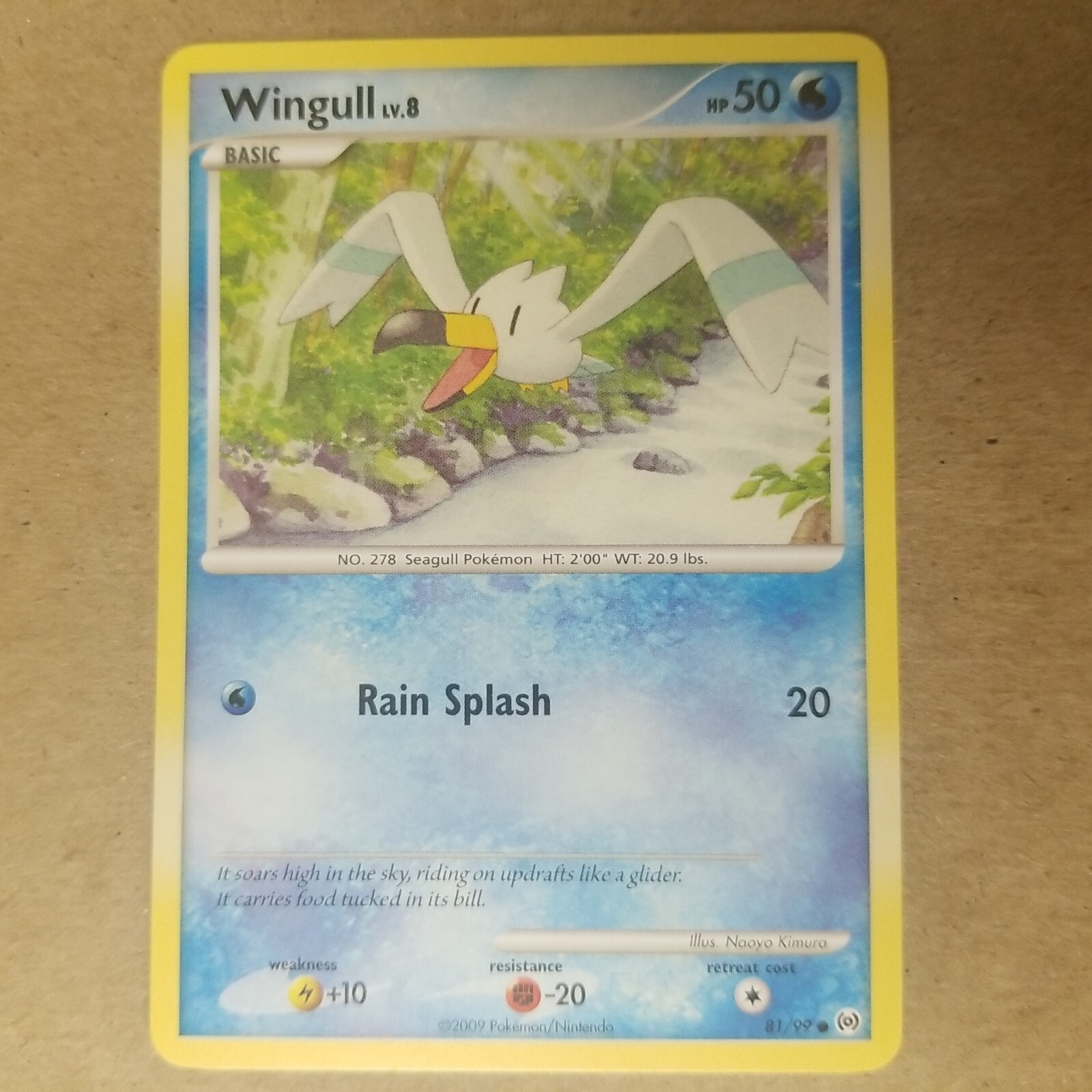 Wingull 81/99 - Common - Platinum Arceus - POKEMONJ CARD - NM/M | eBay
