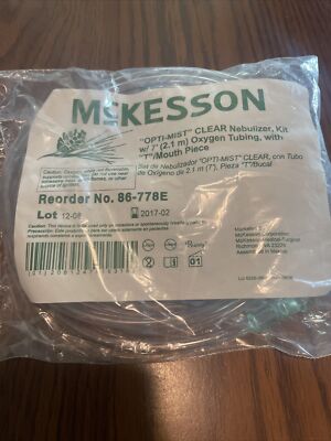 McKesson Opti-Mist Clear Kit W/ 7' Oxygen Tubing, Adult Mask 86-778E | eBay