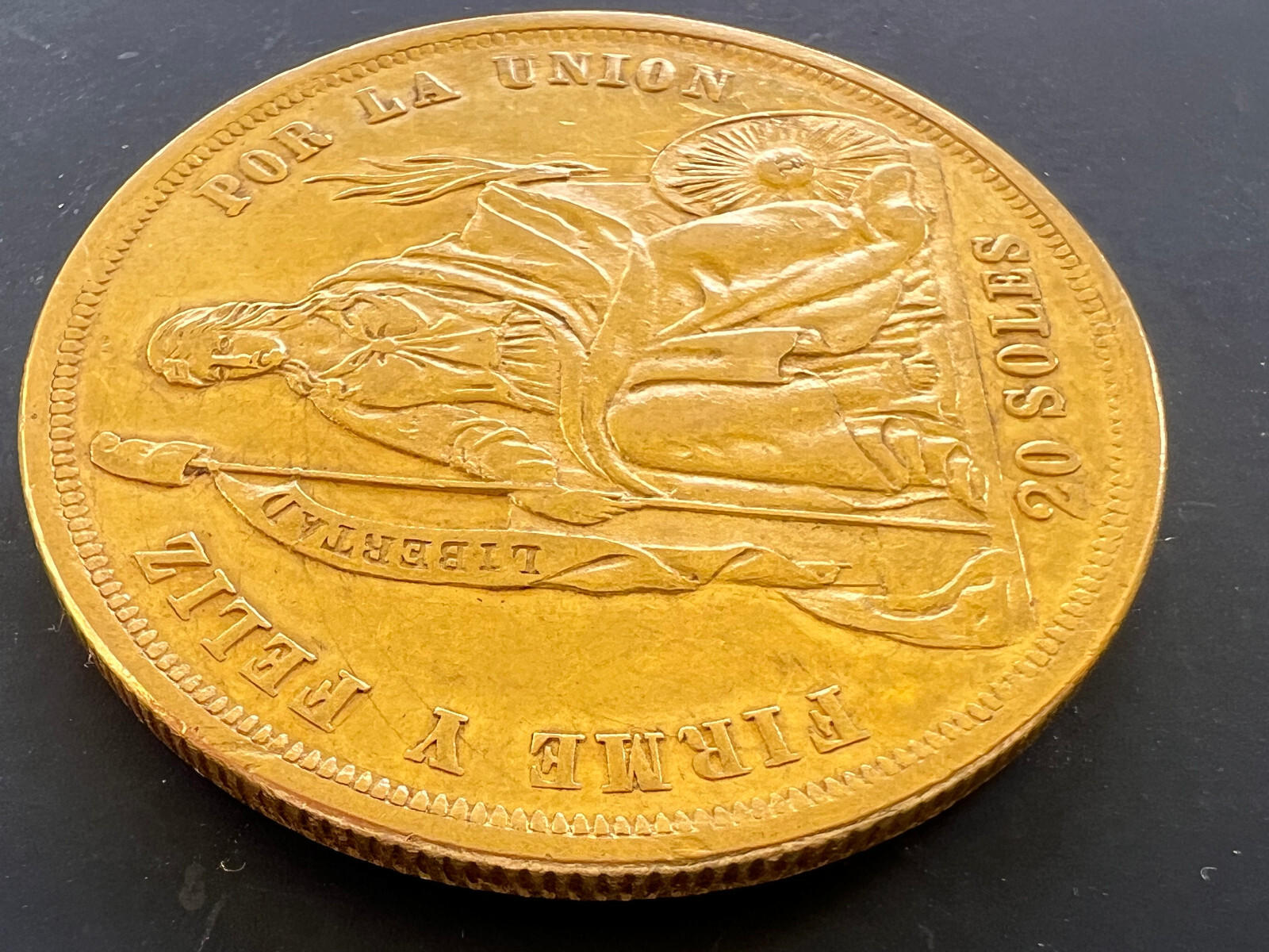 1863 PERU 20 SOLES GOLD COIN LIMA MINT, 32.27gr | eBay