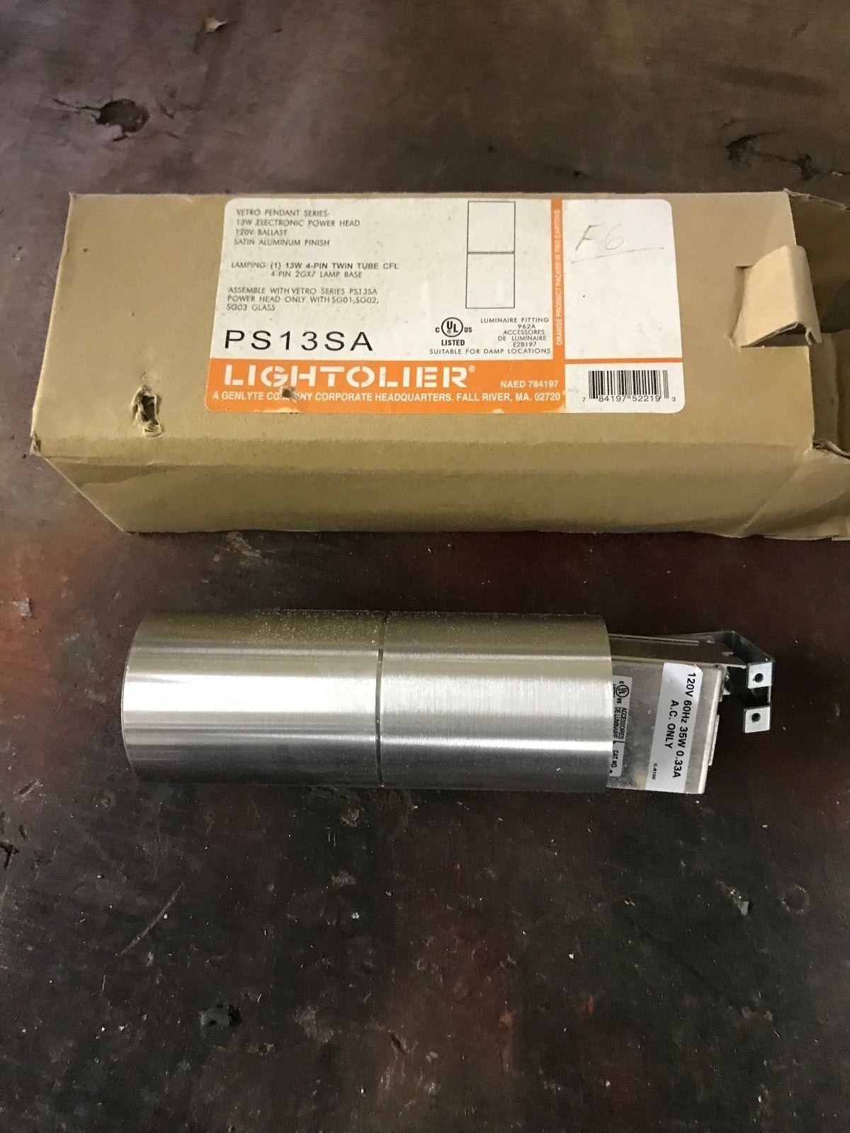 LIGHTOLIER PS13SA13W 4-PIN TWIN TUBE CFL 4-PIN 2GX7 LAMP BASE | eBay