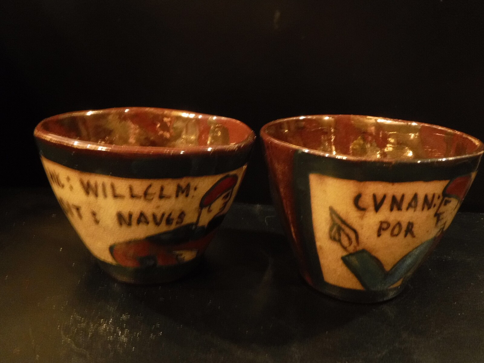 Rene Emile Brenner Bayeux Pottery-tray; 2 cups and pitcher | eBay