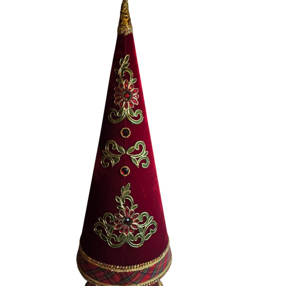 Katherine's Collection Christmas 24" Velvet Jeweled Tabletop Christmas ...
