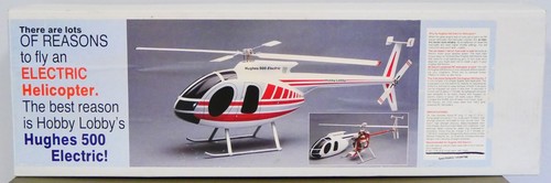 Hobby Lobby Hughes 500 Electric Helicopter RC Radio Control Model Kit ...
