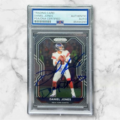 Daniel Jones Signed 2020 NFL Prizm Auto #158 PSA/DNA “Danny Dimes” | eBay