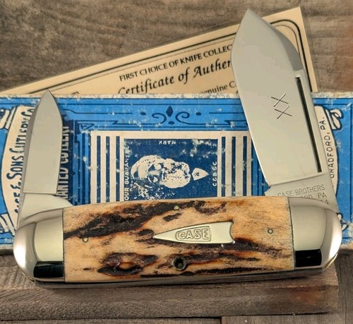 1994 Case XX Classics Gnarly Genuine FAT Stag 4.5" Long Pull Elephant ...