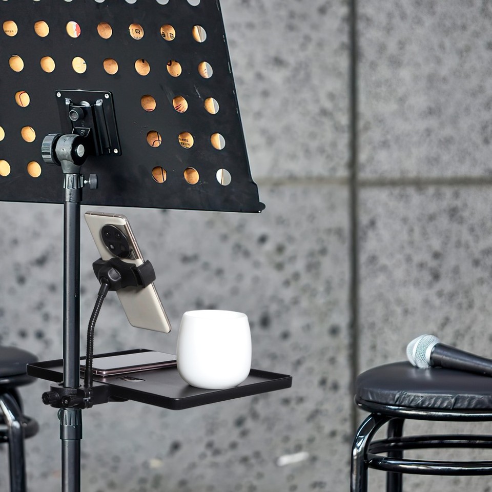 Sound Card Holder Microphones Frameworks Stand Accessory Tray Pick ...