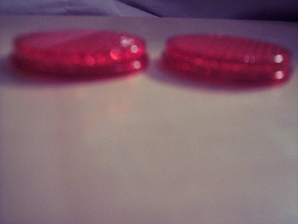Red Mini Bike Reflectors 1-1/4" | eBay