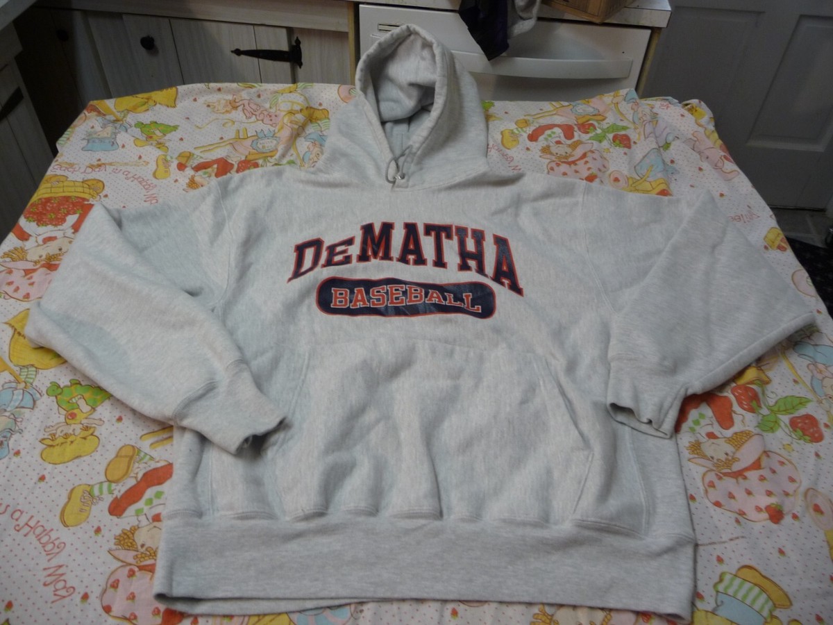 Dematha High School Logo Vintage Champion Reverse Weave DeMatha Stags