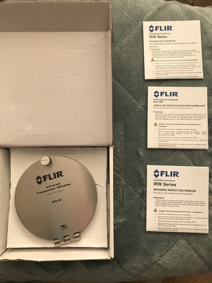 FLIR IRW 4S Steel 4 Inch Infrared Inspection Window, new in box | eBay
