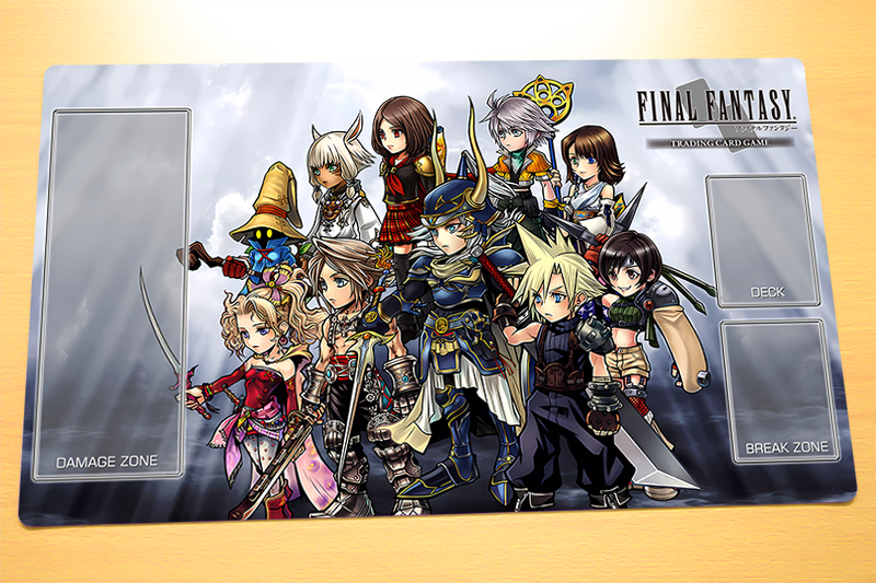 No.424# Final Fantasy FF Playmat Warrior of Light Cloud Vivi Ornitier ...
