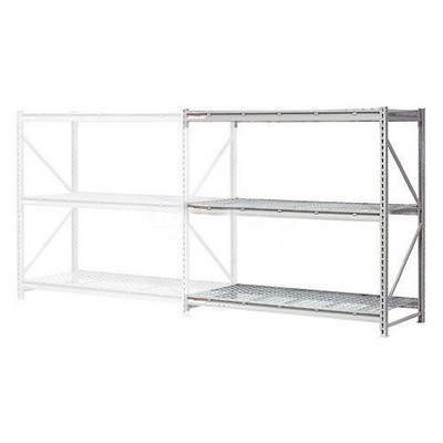 Extra High Capacity Bulk Rack With Wire Decking Add-On Unit 96"W x 24"D ...