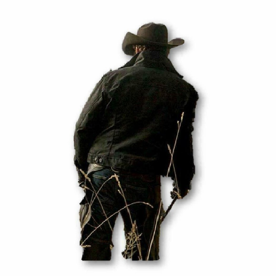 MENS YELLOWSTONE BLACK SUEDE LEATHER COLE HAUSER RIP WHEELER STYLISH ...