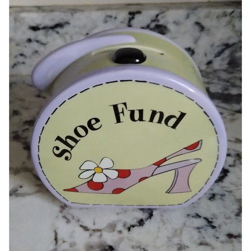 PIGGY bank - Coin - Money - "Shoe Fund" - Ceramic | eBay