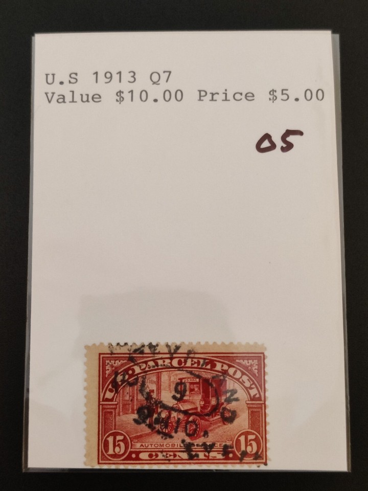 US Scott Q7 15c Parcel Post Automobile 1913 Used | eBay