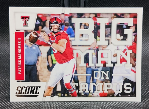 2017 Score Big Man On Campus Insert - Patrick Mahomes II RC #6 KC ...