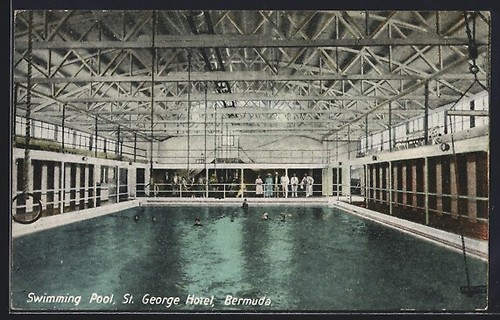 Postcard Bermuda, St George Hotel, Swimming Pool | eBay