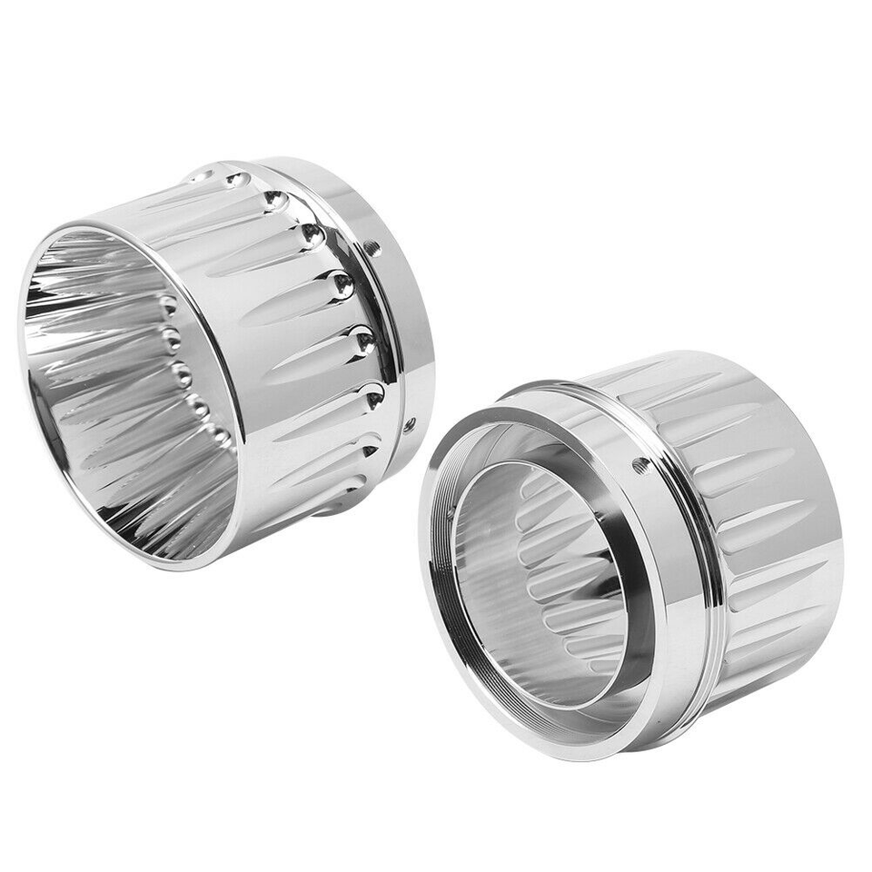 4.4'' Chrome Exhaust Mufflers Tips End Caps For Harley Touring FLHT ...
