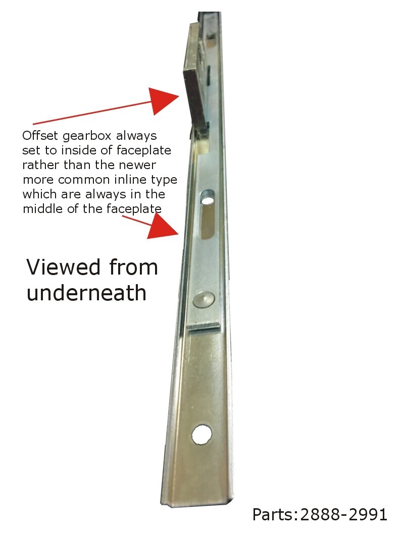 Mila Offset Window Lock Rod 22mm Backset 400 – 1000mm U Rail Track ...