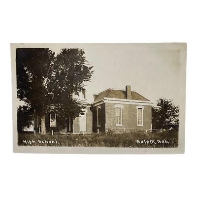 RPPC high school Salem Nebraska Post card | eBay