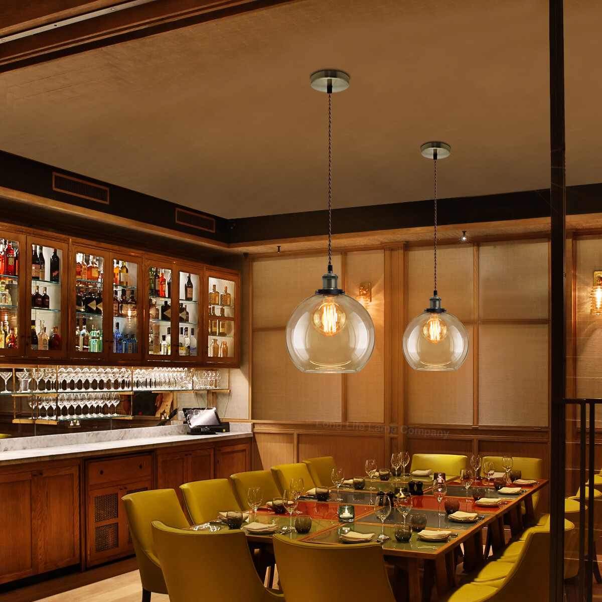 Vintage Smoked Gold Glass Shade Chandelier Pendant Ceiling Home Pub ...