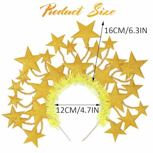 Light up Stars Headband LED Headband Glowing Halloween Costume Headwear ...