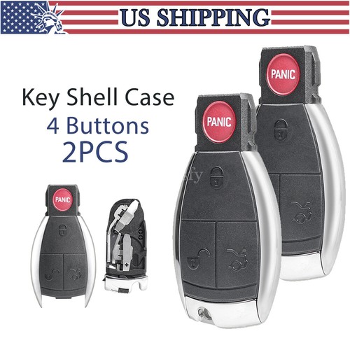 2 Remote Key Fob Key Shell Case For Mercedes Benz E550 E350 ML350 SL65 ...