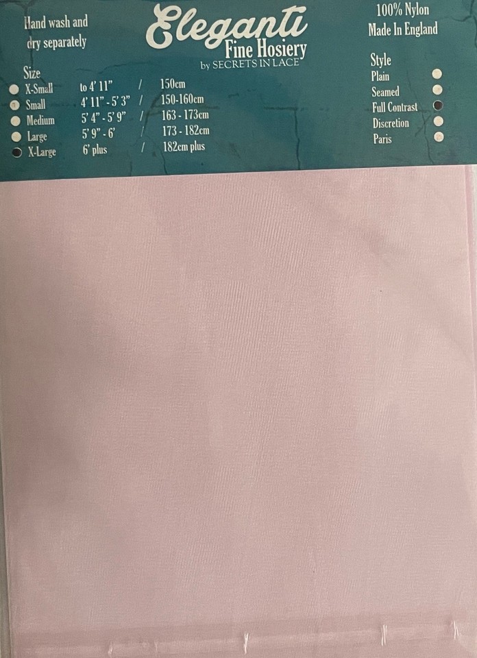 Eleganti (Perfects) RHT Full Contrast Stockings in Baby Pink X-Large ...