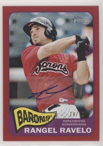 2014 Topps Heritage Minor League Edition Real One Red /10 Rangel Ravelo ...
