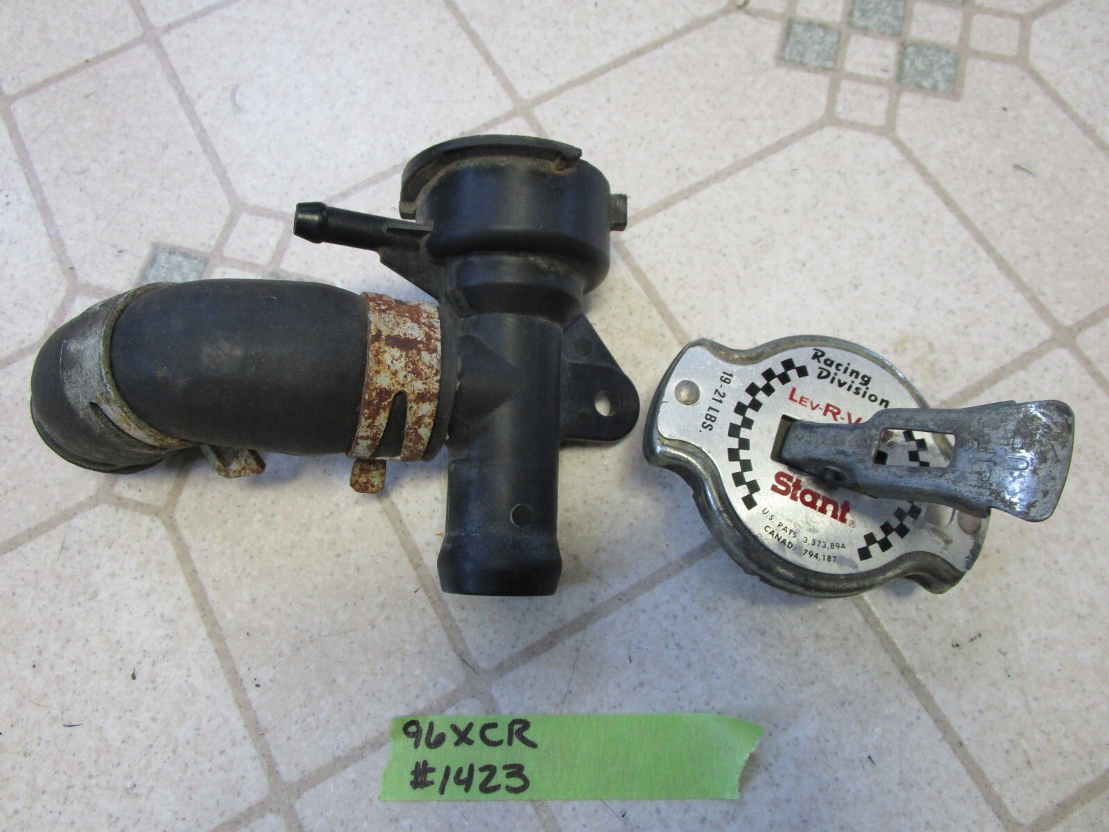 96 Polaris XCR 600 Snowmobile Coolant Filler Neck Cap & Hoses | eBay