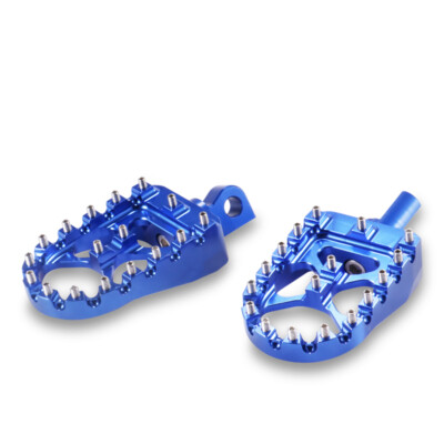 Blue Motorcycle Footrest Footpegs Foot Pedal Foot Pegs For Harley ...