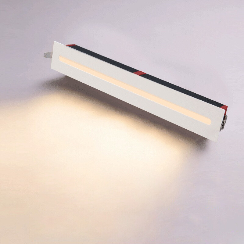 LED Bedroom Linear Grille Light Hallway Anti-glare Embedded Lamp ...
