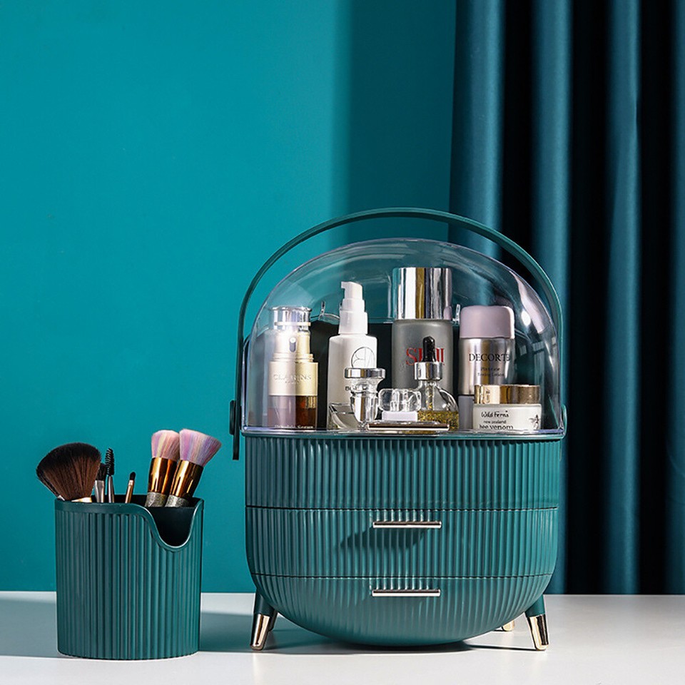 LARGE MAKEUP COSMETIC ORGANISER DRESSING TABLE MAKE UP HOLDER TIDY ...