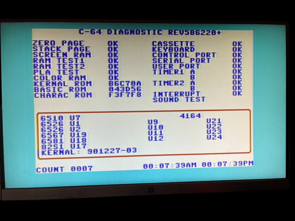 Commodore 64 Dead Test & Diagnostic Cartridge & Test Harness Set - USA ...