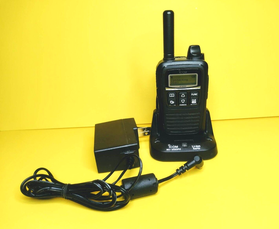 ICOM IP100H WLAN IP RADIO WIRELESS NETWORK COMPACT SYSTEM +DOCK+CHARGER ...