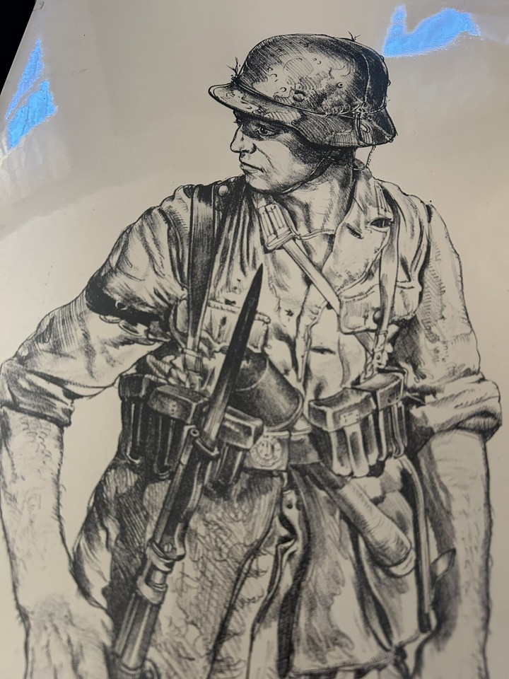 RARE! WW2 German War Artist Joseph Arens Hand Signed Print | eBay