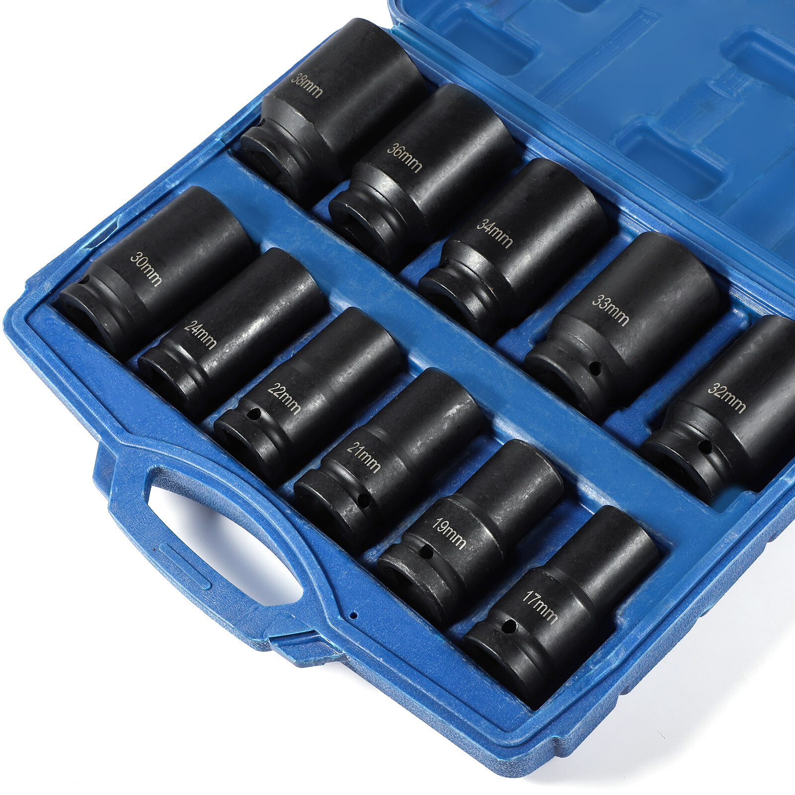 3/4"Inch DRIVE DEEP IMPACT Socket 17mm-38mm HGV Long Reach Impact ...