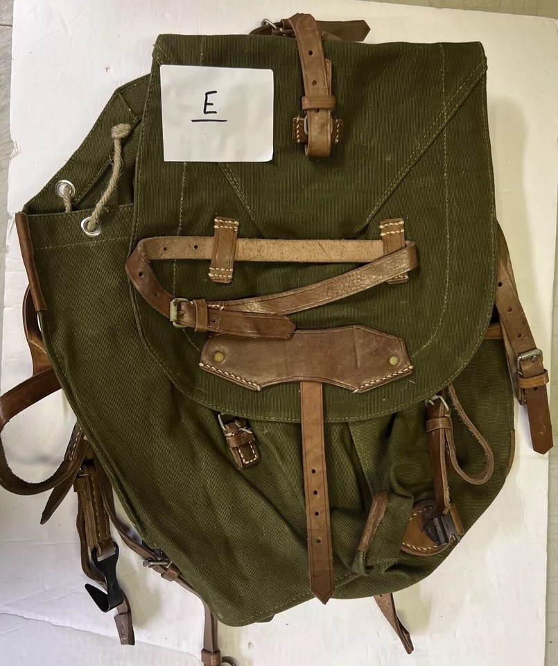 Romanian OD Rucksack Vintage Army Military Surplus Backpack 30L Olive ...