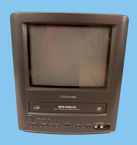 Toshiba MV9KD1 TV/VCR Combo 9-Inch Retro CRT Screen - Untested | eBay