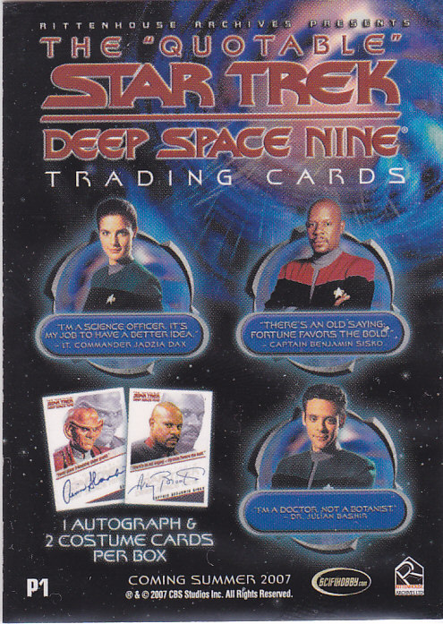 THE QUOTABLE STAR TREK DEEP SPACE NINE P1 GENERAL DISTRIBUTION PROMO ...