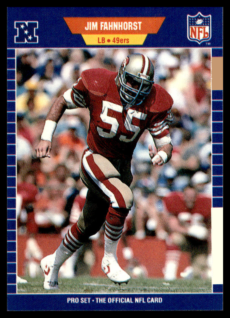 1989 Pro Set Jim Fahnhorst Rookie #374 San Francisco 49ers 93B | eBay