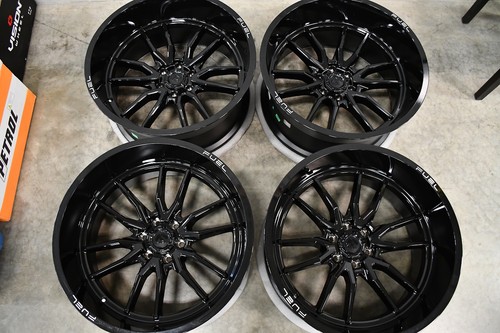 Set 4 Fuel D679 Rebel 20x10 6x5.5 Matte Black Wheels 20" -18mm Rims | eBay