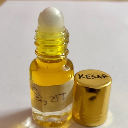 3 ml Natural KESAR SAFFRON Fragrance ATTAR/ ITTAR Itra Perfume Oil ...