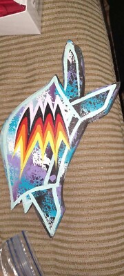 SAM 2 BULLS FROM 2011- WOODEN TURTLE DECORATION ART-FAST FREE SHIP USA ...