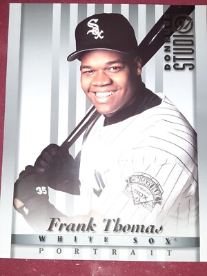 1997 DONRUSS STUDIO PORTRAIT FRANK THOMAS 8X10 PHOTO CARD #2 MVP HOF ...