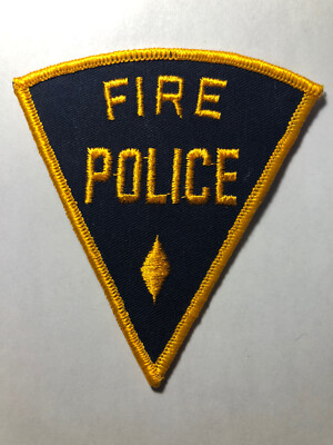 Vintage Fire Police Patch ~ Cheesecloth Back | eBay