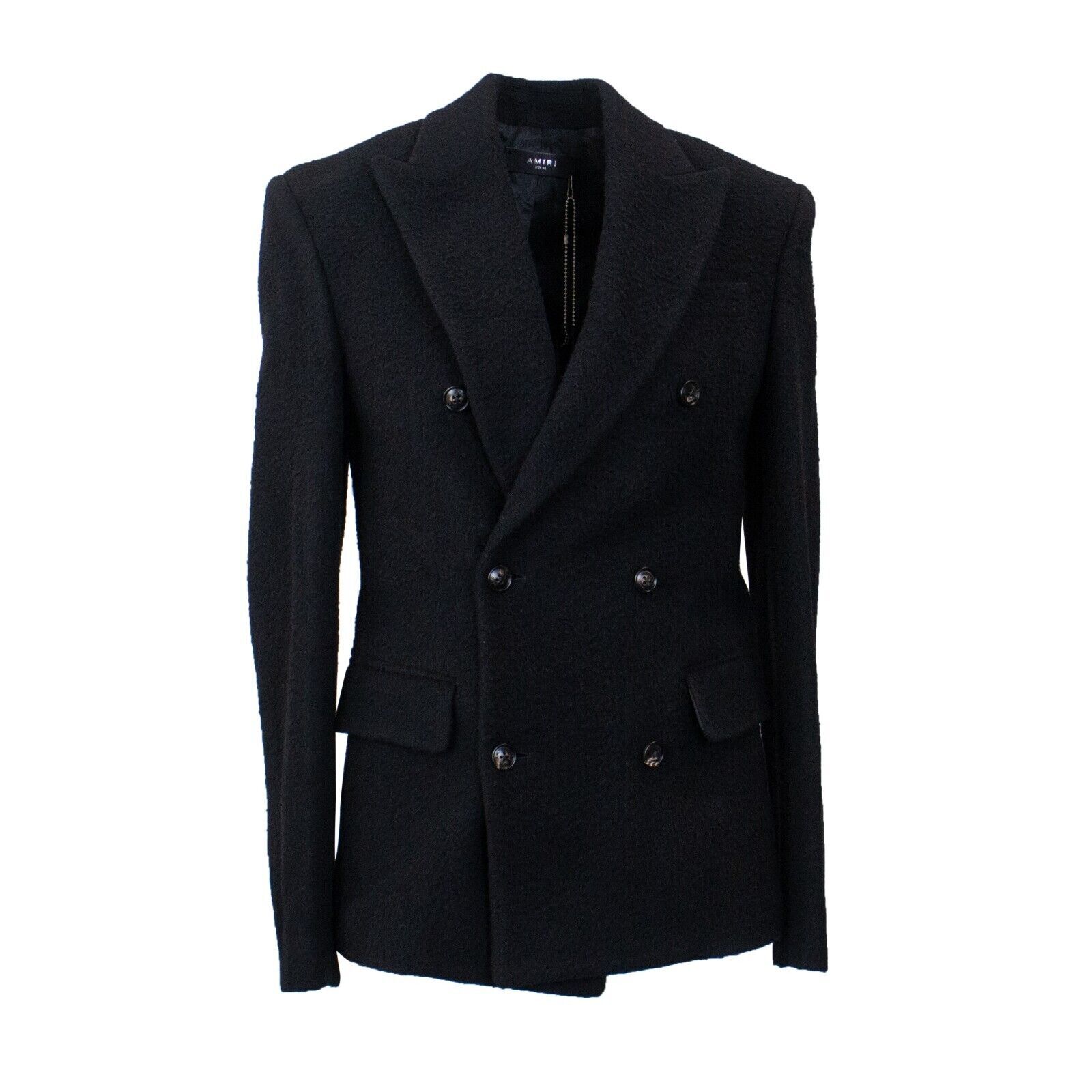 NWT AMIRI Black Boiled Wool Double Breasted Jacket Size 44/54 $1890 191846260199| eBay