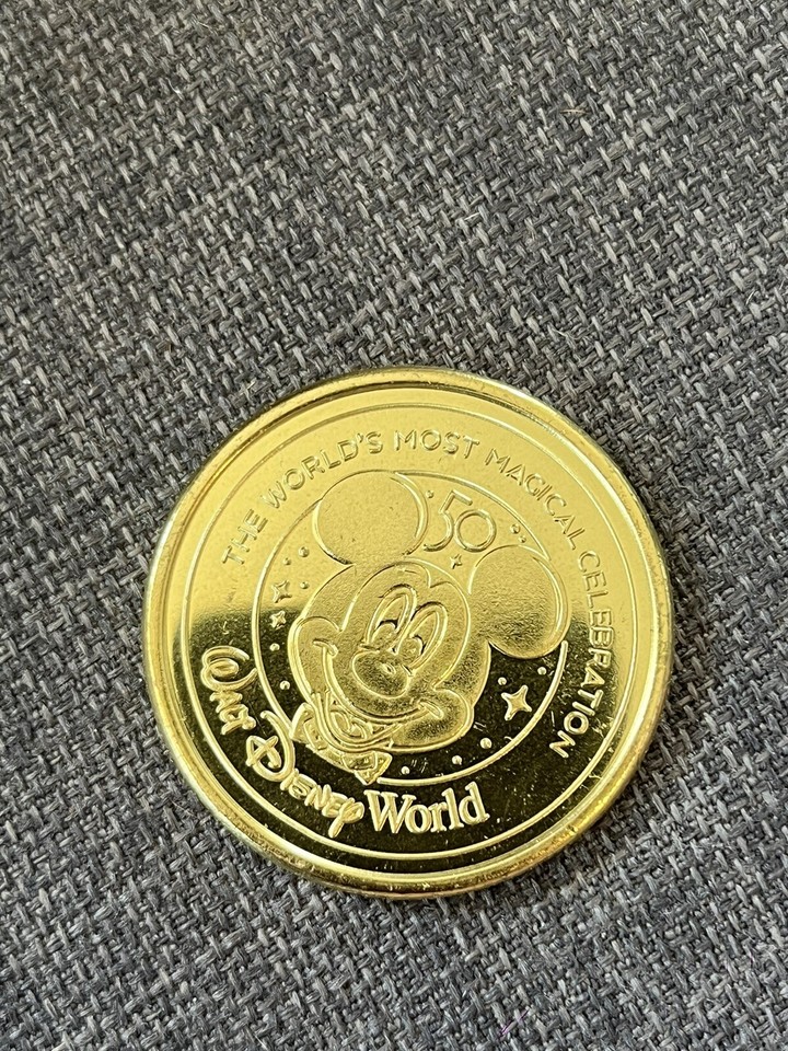 NEW Disney World 50th Anniversary OLAF Frozen Mickey Mouse Token Coin ...