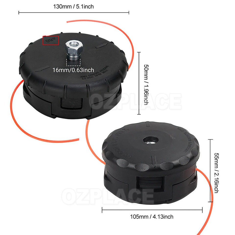 Universal Speed Feed Bump Head Straight & Bent Shaft Brush Cutter ...